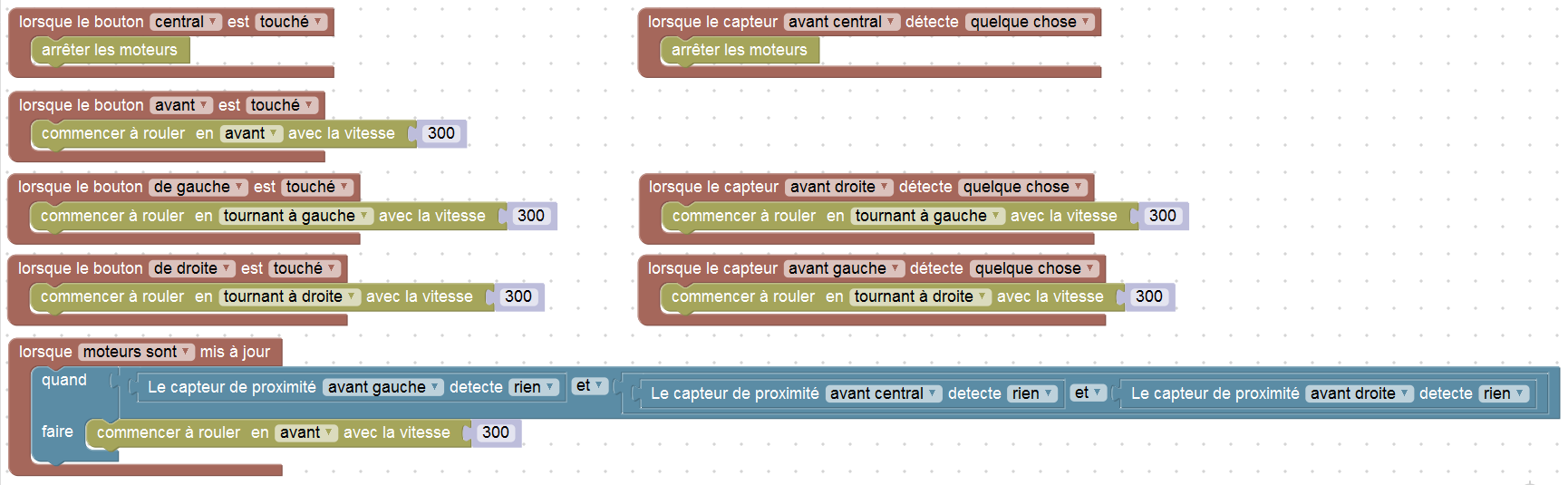 Projet « Robotique » – Séance 3 Programmer un évitement d’obstacle — Pixees